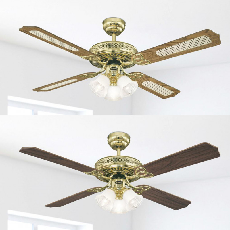 Таванен вентилатор с осветление Westinghouse MONARCH TRIO 78171, Ø 132 см